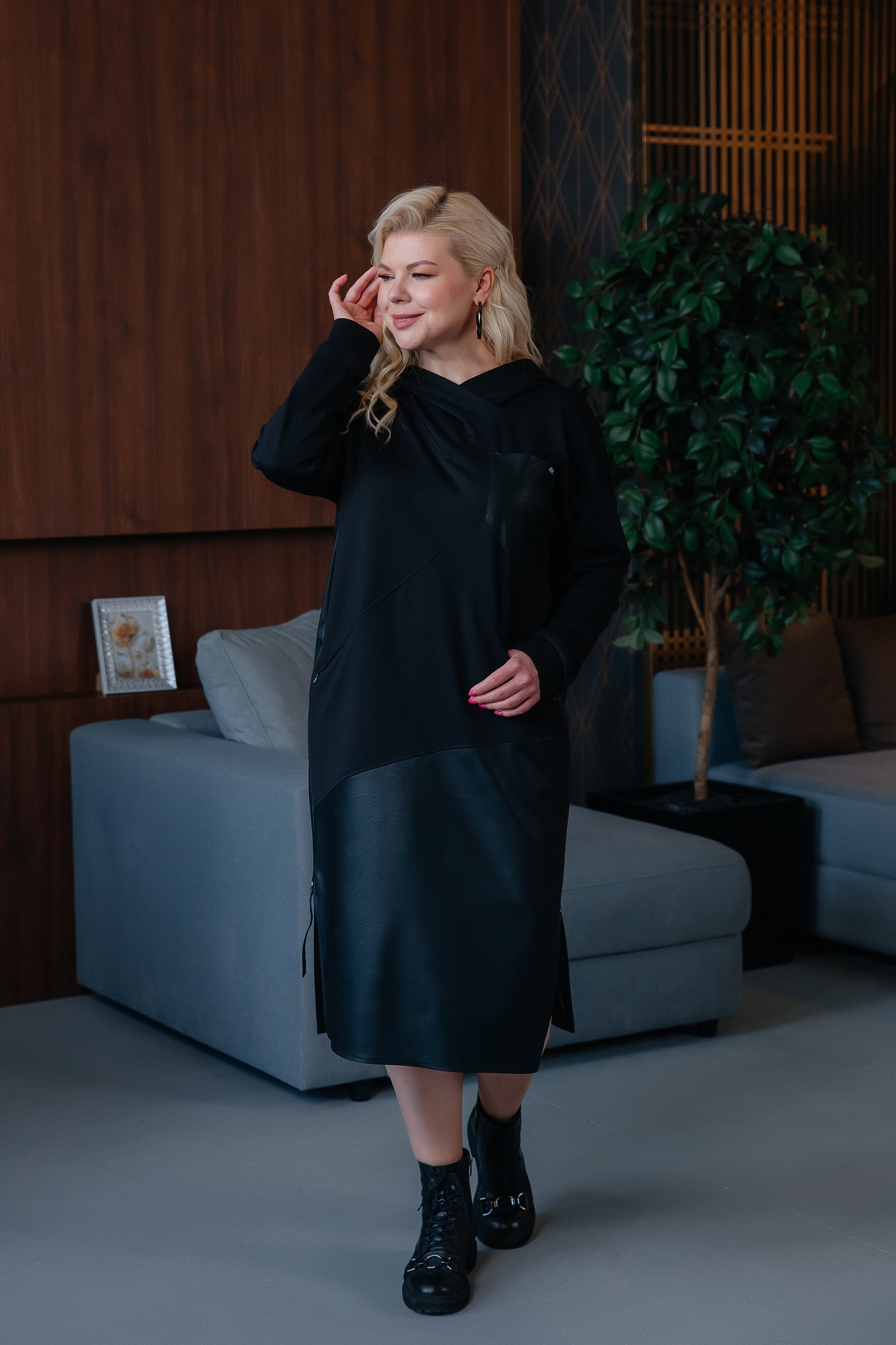 Платье 2487 черный ASV купить в интернет магазине | в наличии